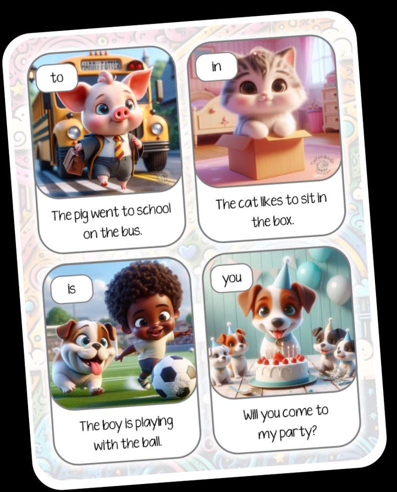 Sight Words Flashcards: First 50 High Frequency Words - Etsy