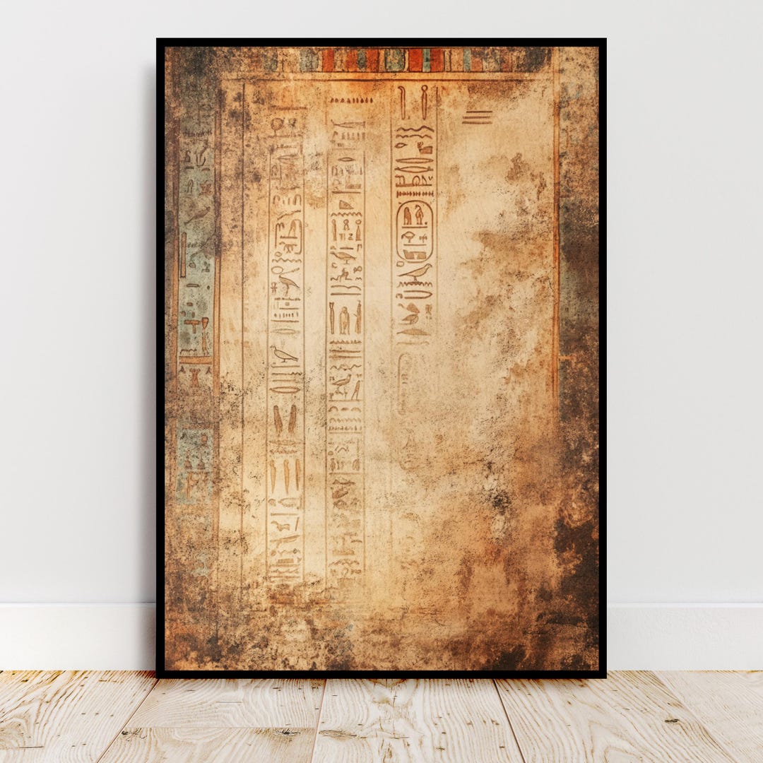 Ancient Egyptian Hieroglyphs Poster - Etsy