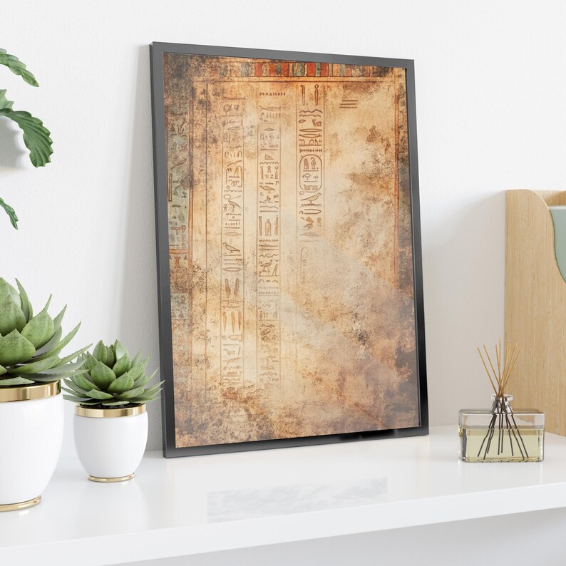 Ancient Egyptian Hieroglyphs Poster - Etsy