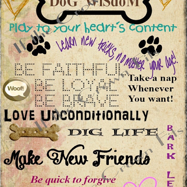 Dog Wisdom - Etsy