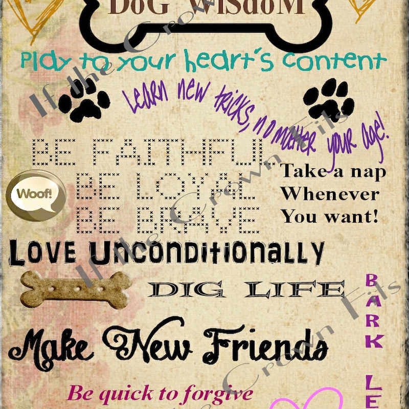 Dog Wisdom - Etsy