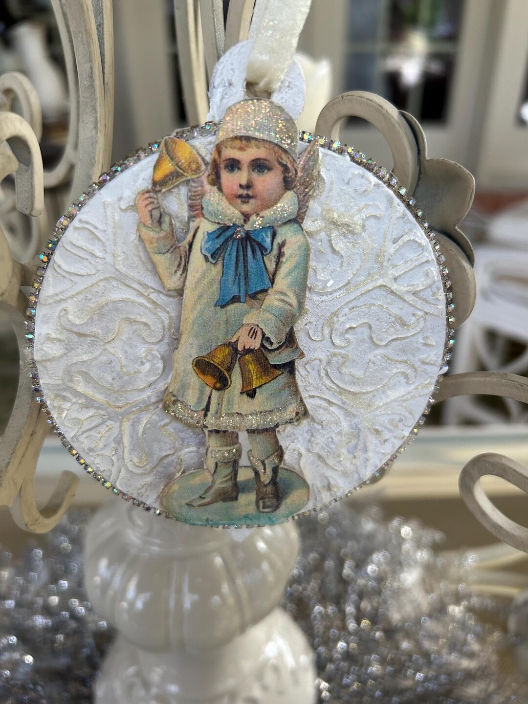 Handmade Angel Ringing Bell Ornament/vintage Style - Etsy