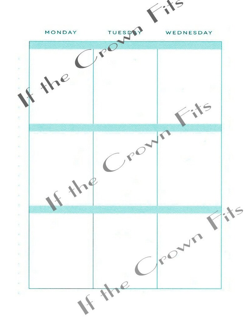 Calendar Pages/sun Thru Sat./print Out/ Journal Page/planner Page ...