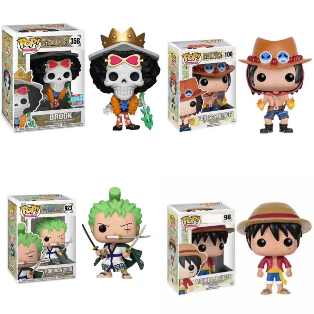 FUNKO POP One Piece Figure 4 Types Luffy, Brook, Ace, Zoro - Etsy