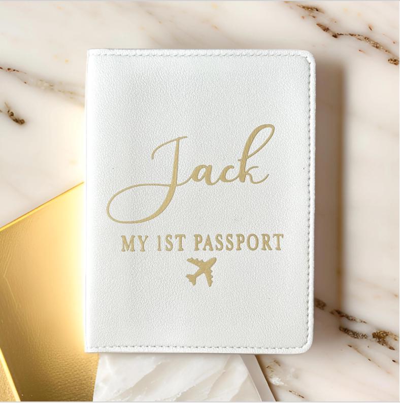 Personalised My First Passport Cover & Luggage Tag Travel Set Gift ...