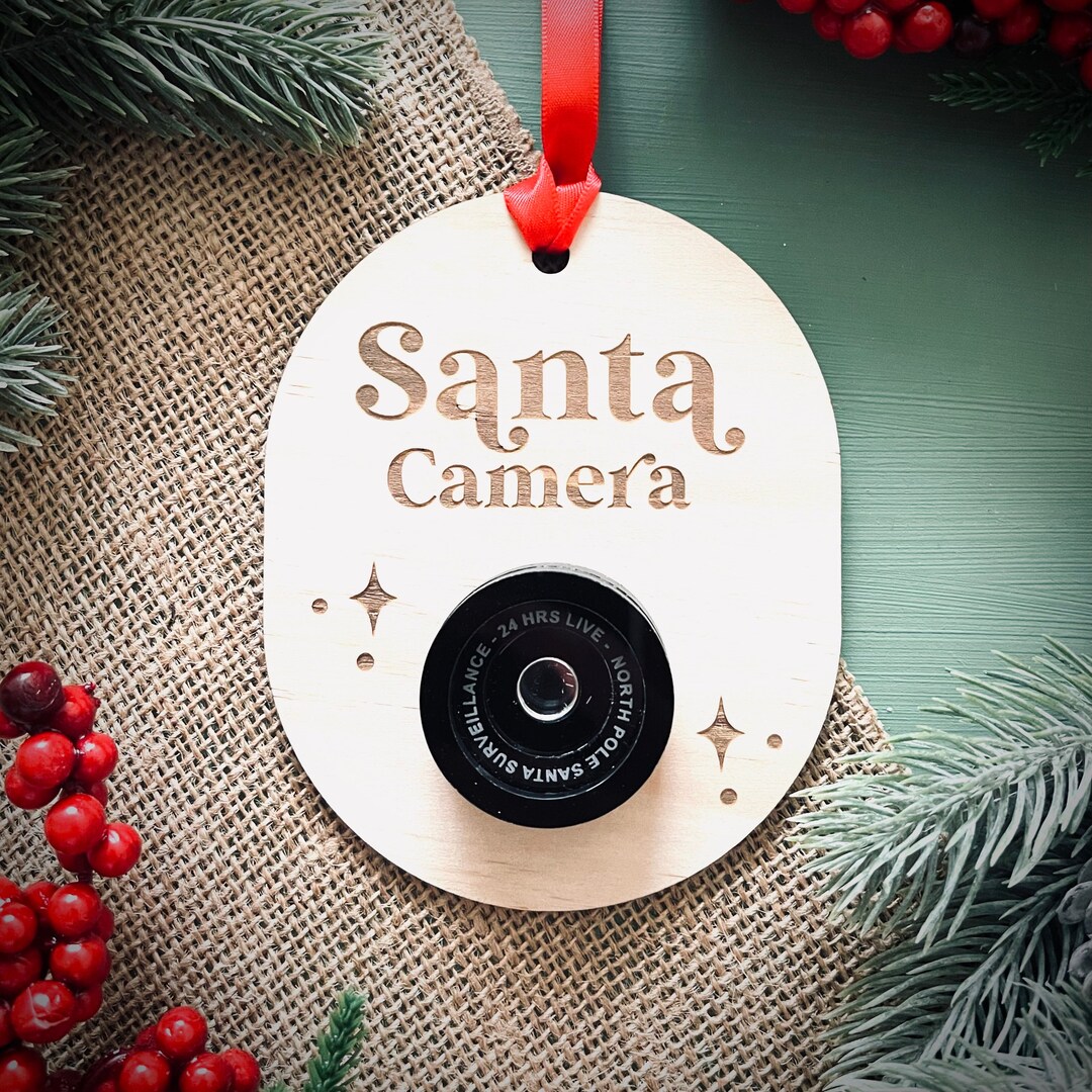 Christmas Santa Camera Ornament - Etsy