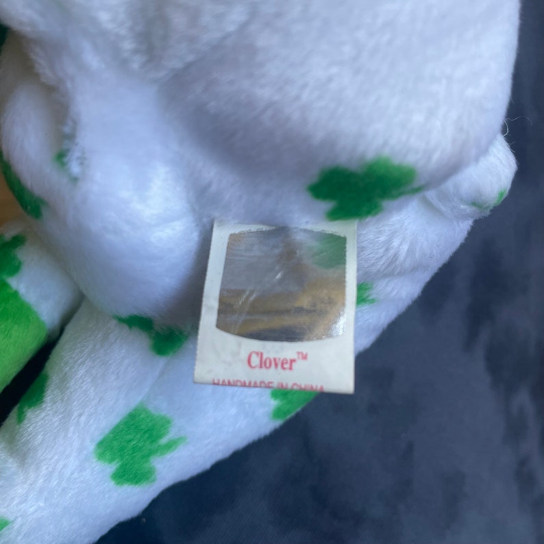 Clover TY Beanie Baby/beanie Babies Shamrock Bear - Good Condition - Etsy
