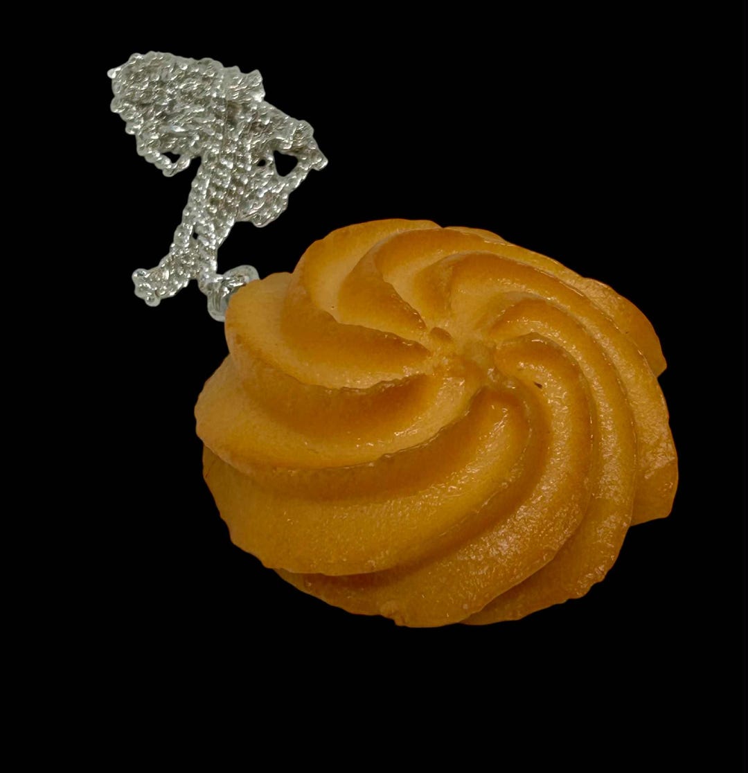 Viennese Whirl Biscuit Necklace - Handmade, Food, Baked, Bakery, Tea ...