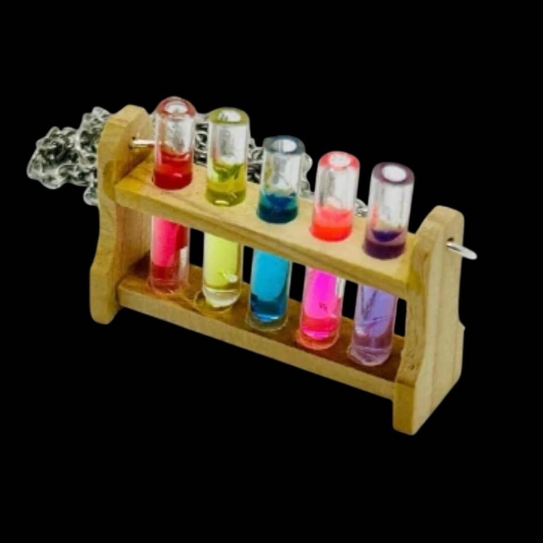 The Chemistry Set Necklace - Miniature, Test Tubes, Unique, Handmade ...
