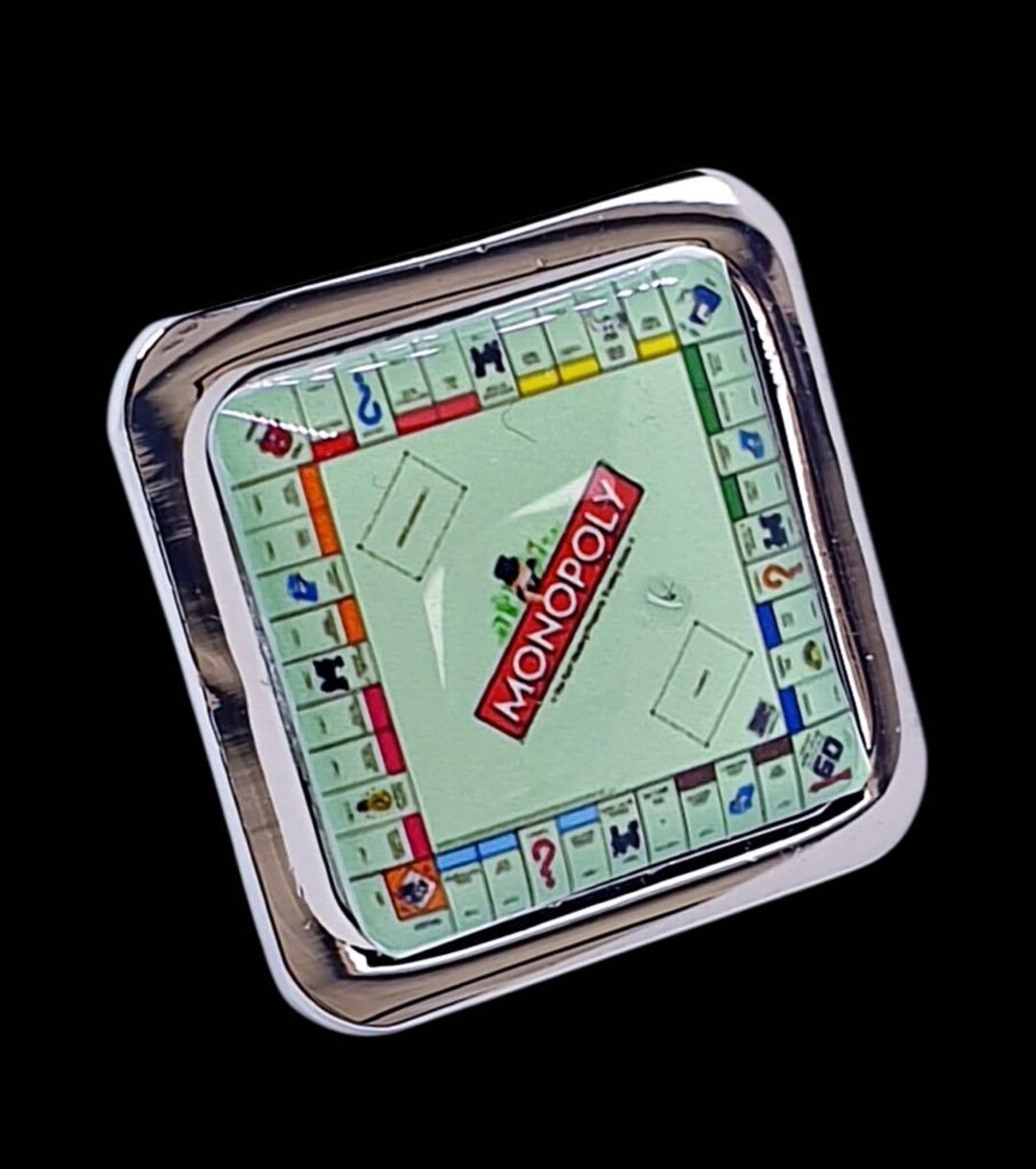 Monopoly Board Badge - Handmade, Brooch, Lapel, Accessories, Real ...