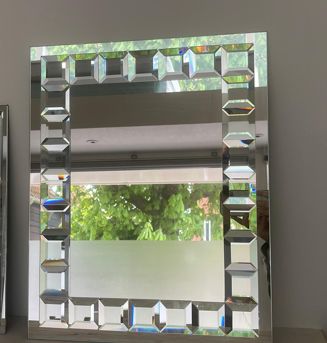 Mirror Handmade Spiegel Facet Design Modern Decoration - Etsy