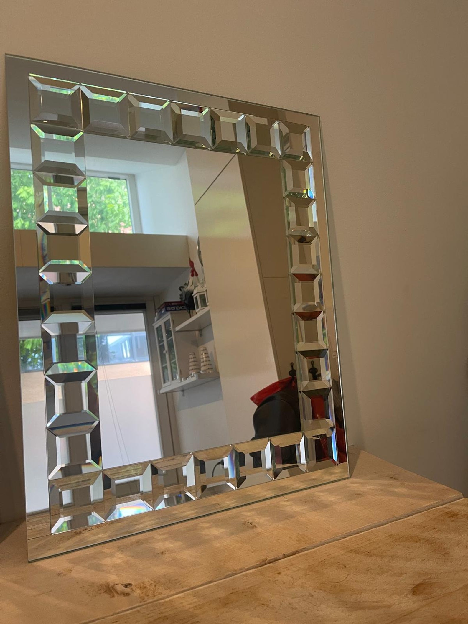 Mirror Handmade Spiegel Facet Design Modern Decoration - Etsy