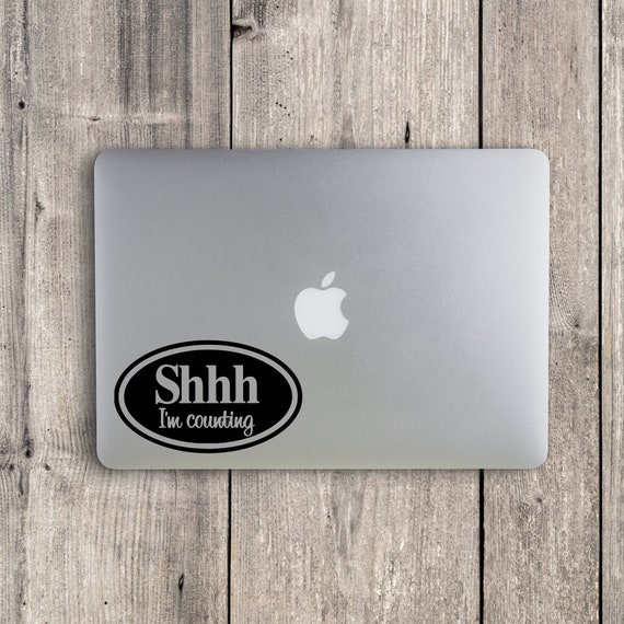 Shhh I'm Counting Knitting Decal Yarnaholic Sticker | Etsy