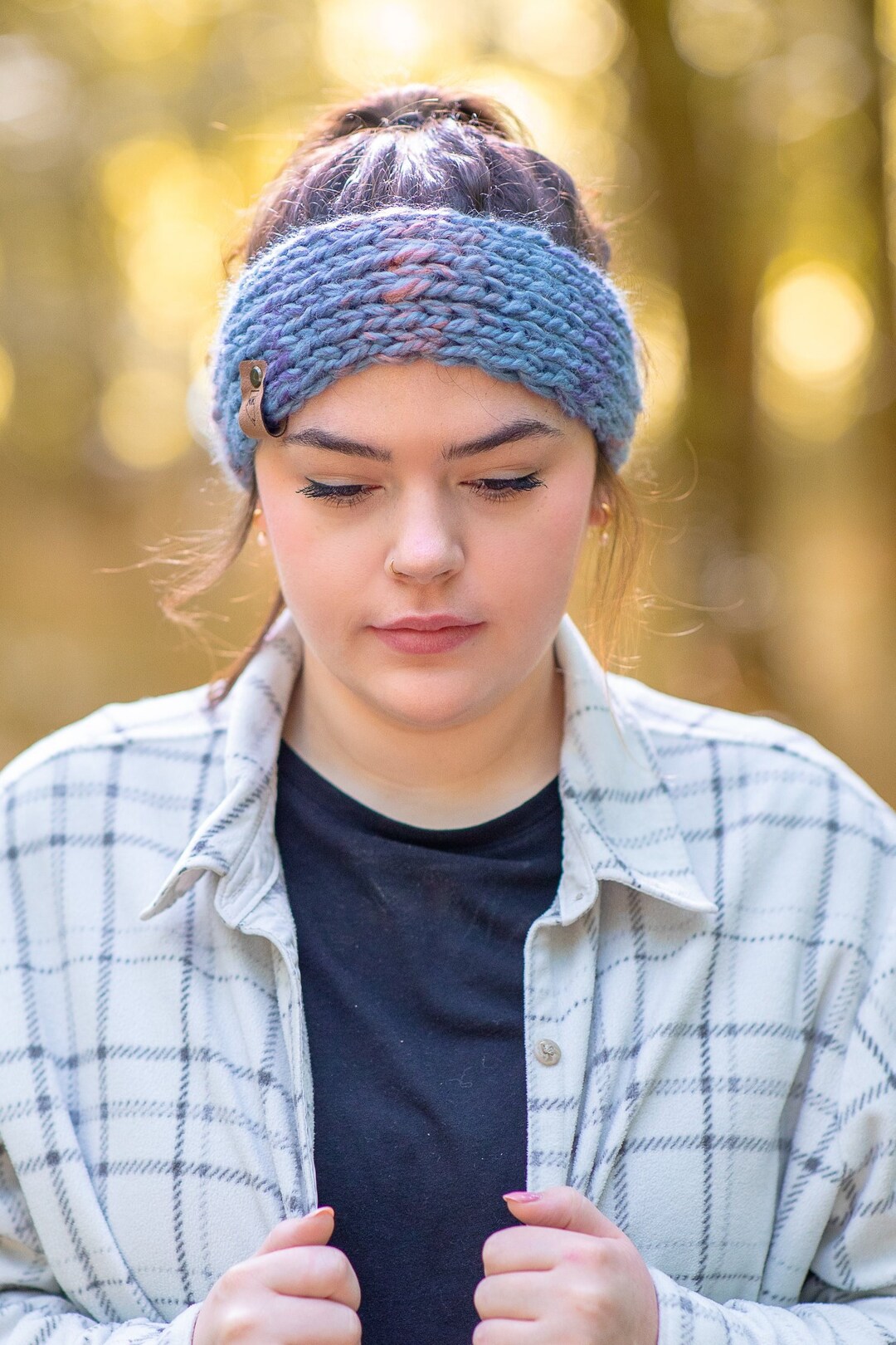 Chunky Headband Ear Muffs, Cozy Knit Ear Warmer, Ribbed Cowl, Knitwear ...