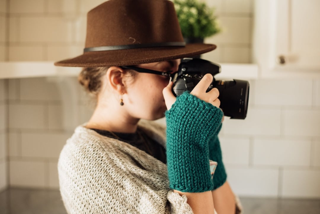 Photographer Gloves, Knit Fingerless Gloves, Mitts, Photography Gloves ...