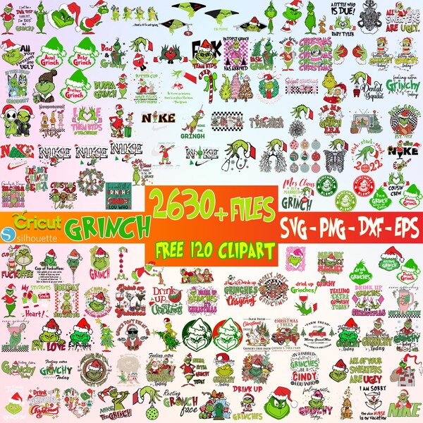 Grinch Svg File Free - Etsy