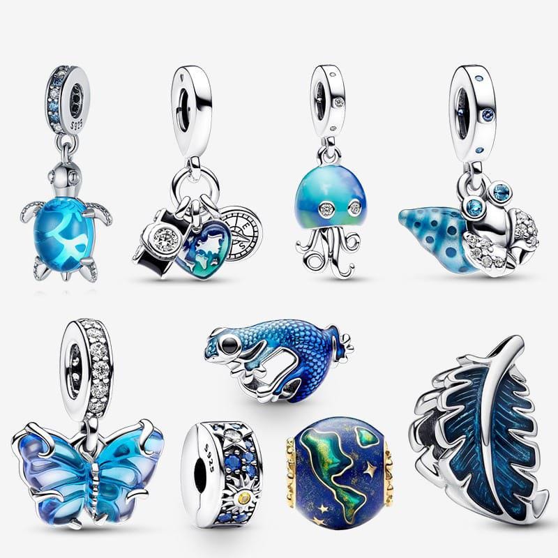 Blue Pandora Charm - Etsy