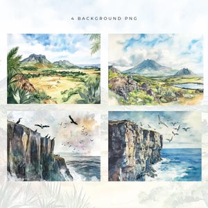 Galapagos Islands Clipart Set: Tropical Wildlife Pngs (commercial Use ...