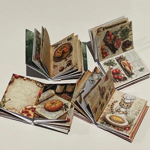 Cooking Openable Mini Book Printable PDF File Dollshouse Library ...