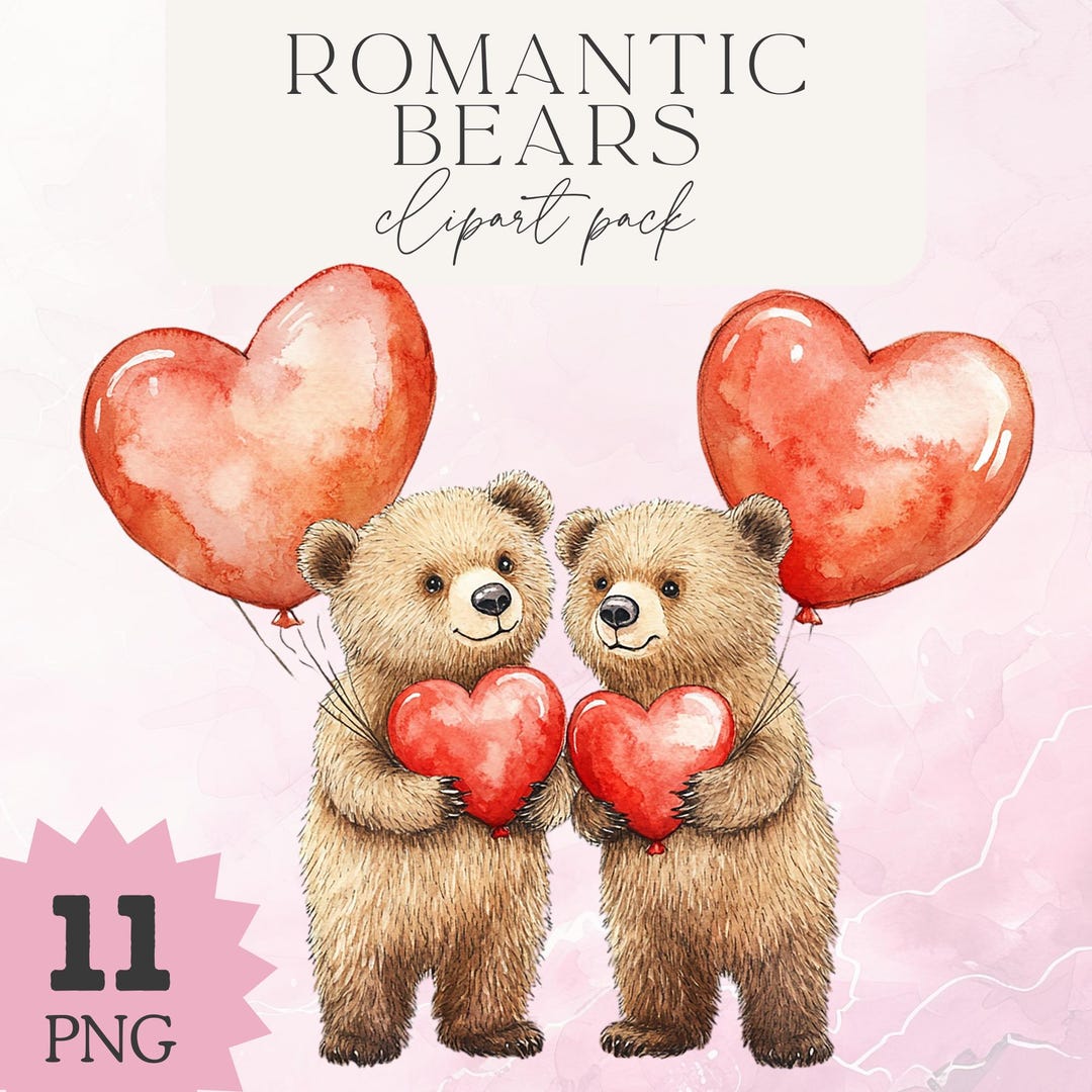 Valentine's Day Clipart, Love Teddy, Valentine Bear Clipart,heart ...