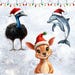 Australian Christmas Animals Clipart: Festive PNG Images (digital ...
