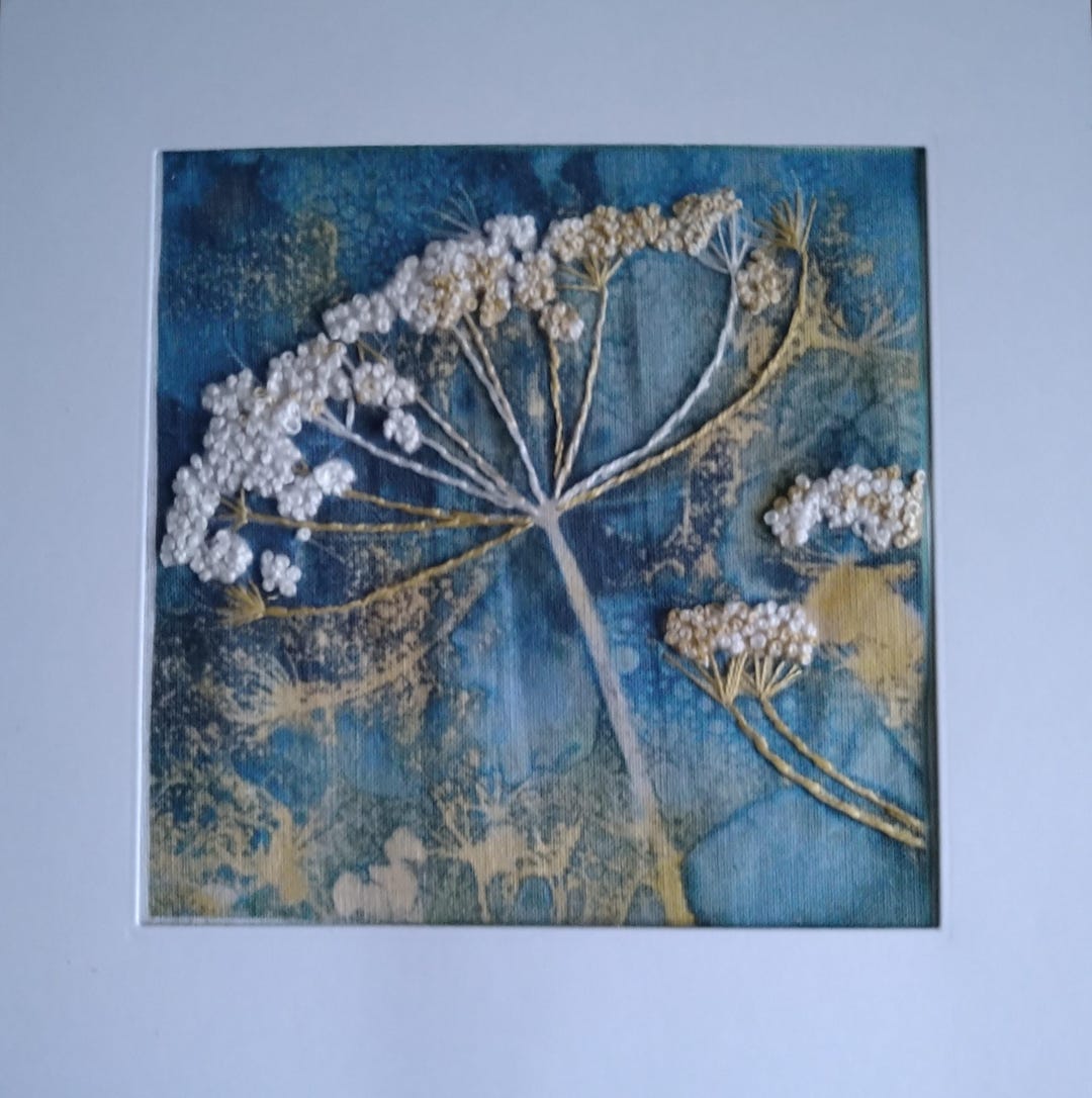Cow Parsley Floral Embroidery Kit - Etsy UK