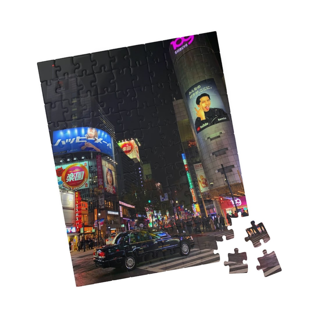Tokyo Night Scene Puzzle Shibuya Crossing Jigsaw Vibrant Tokyo ...