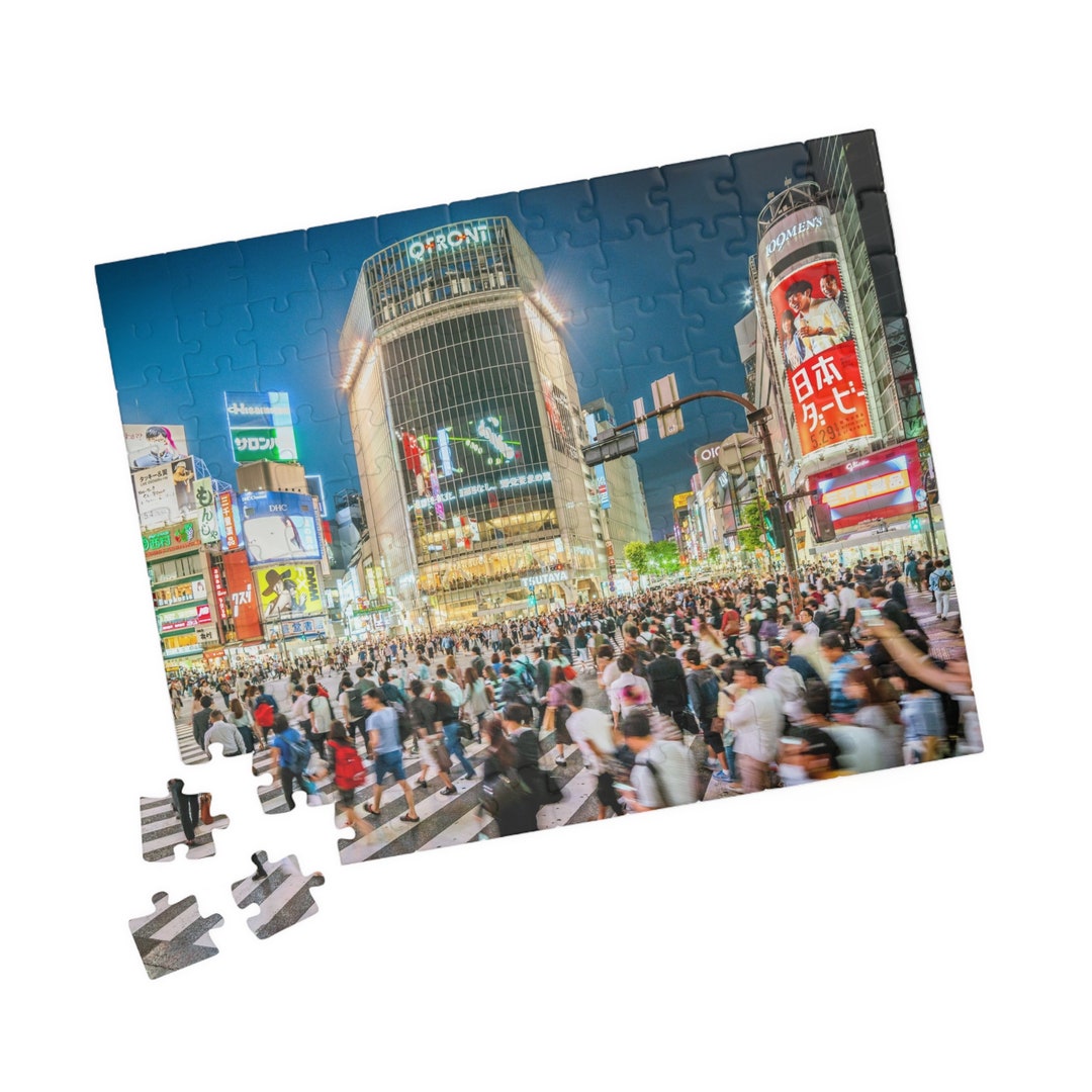 Shibuya Crossing Tokyo Puzzle Custom Scenic Jigsaw Japanese Cityscape ...