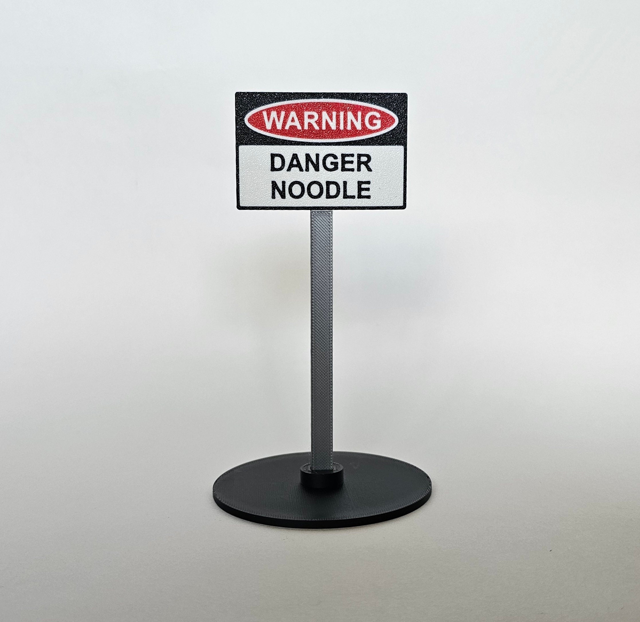 Danger Noodle Cute Snake Warning Sign With Post, Vivarium Decoration ...
