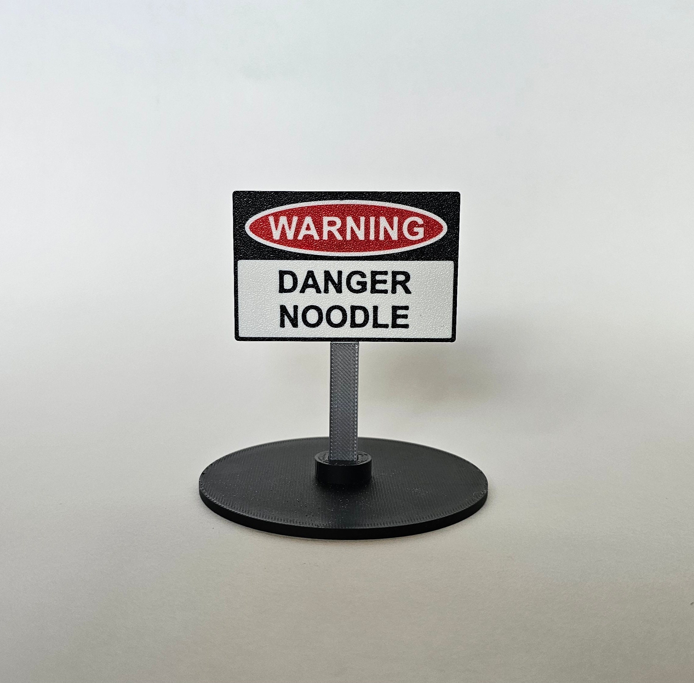Danger Noodle Cute Snake Warning Sign With Post, Vivarium Decoration ...