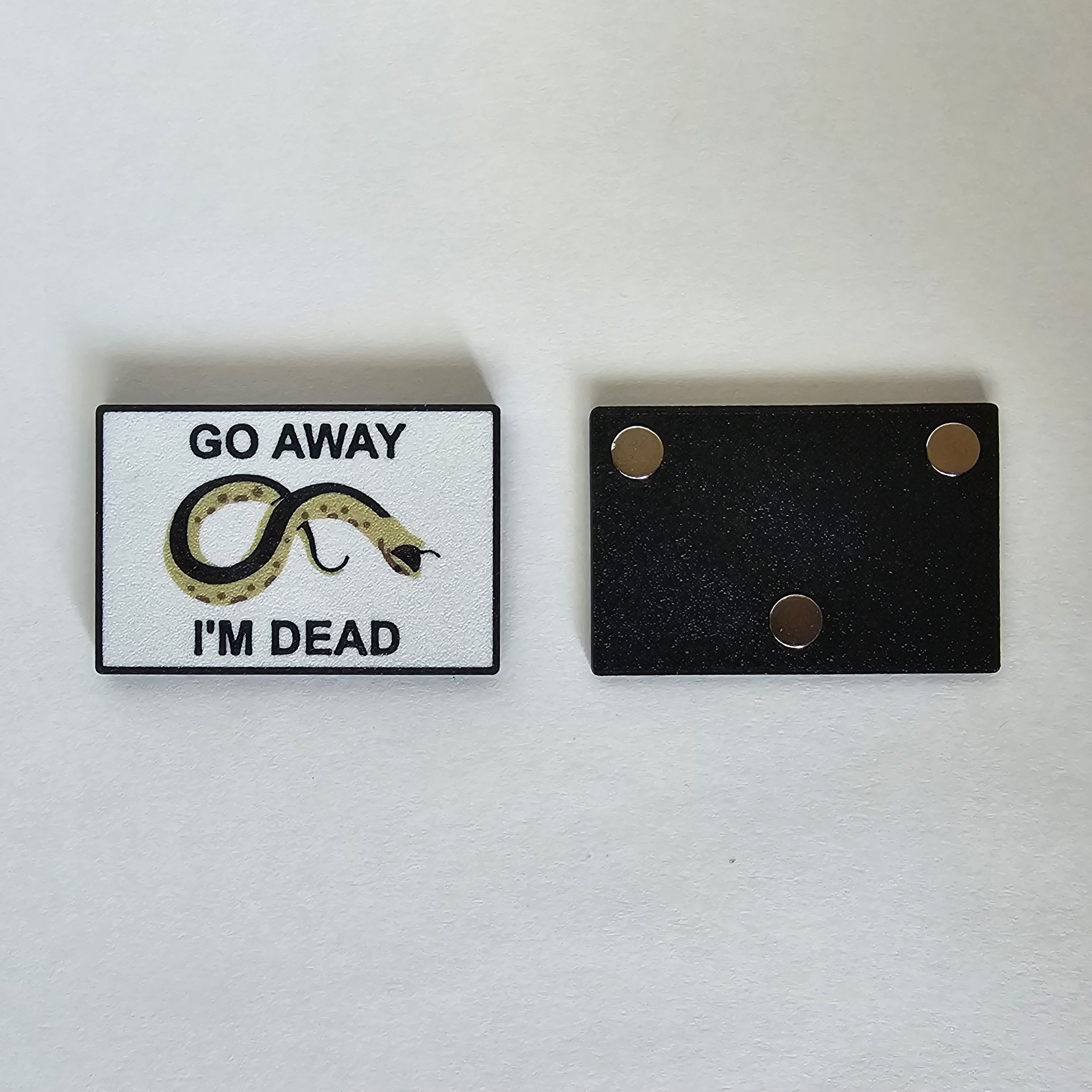 Funny Hognose Snake Sign With Magnets, Vivarium Decoration for Hognose ...