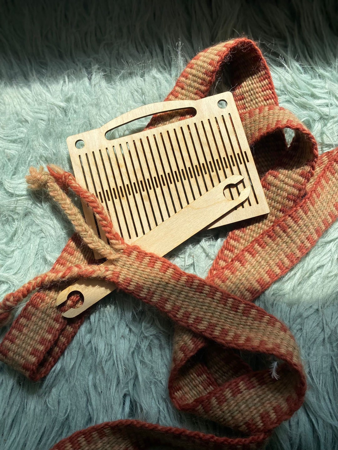 Weaving Comb (bandgrind) and Shuttle, 24 Holes, up to 47 Threads, Made ...