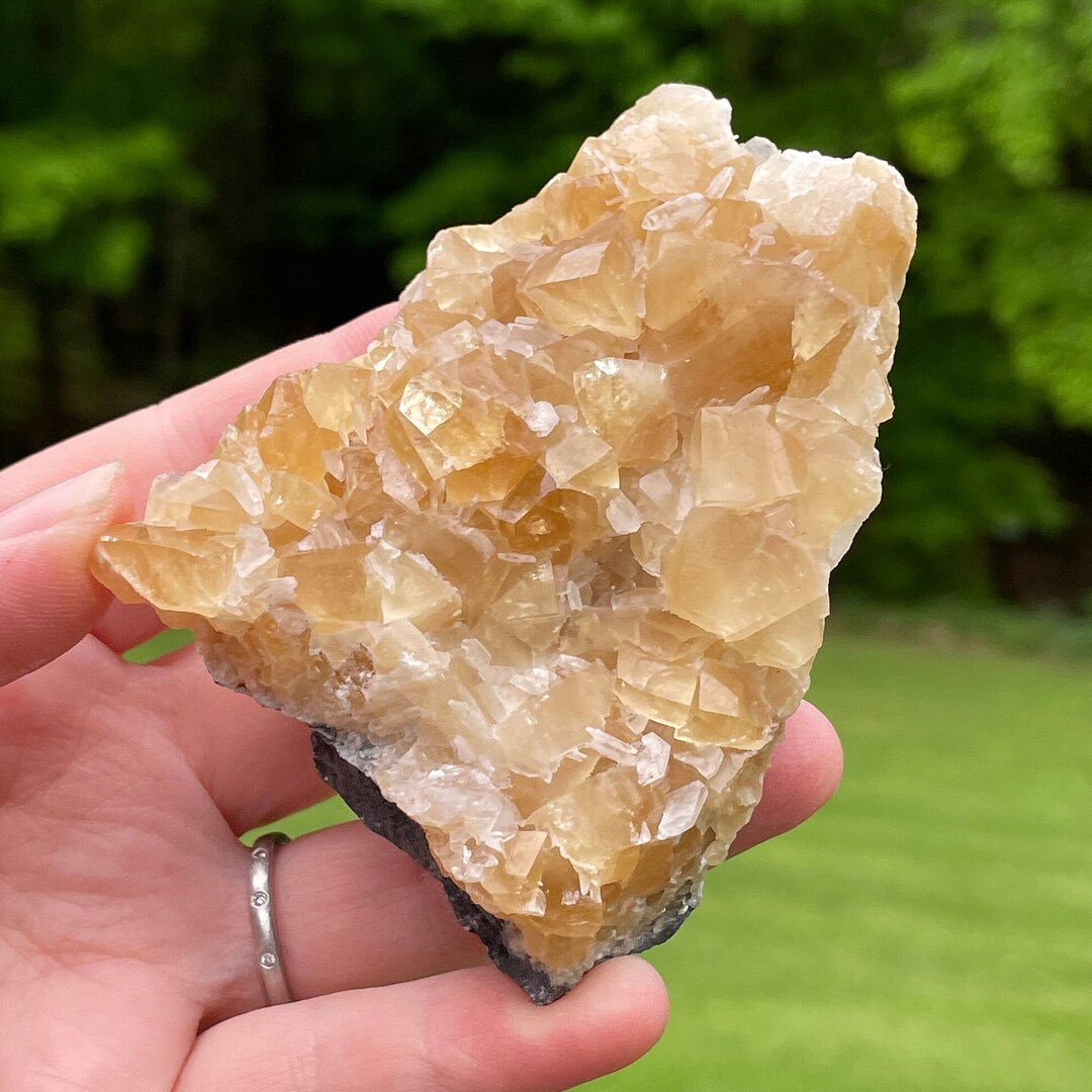 Calcite Crystal Cluster, Calcite on Matrix, Fujian China - Etsy