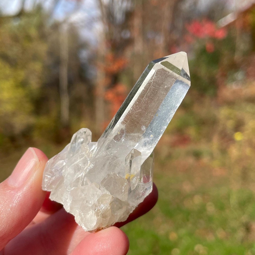 Clear Quartz Crystal Point, Washington USA, Unpolished, Natural - Etsy