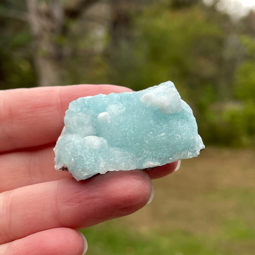 Blue Hemimorphite Mineral Specimen, Raw Natural Hemimorphite Crystal - Etsy