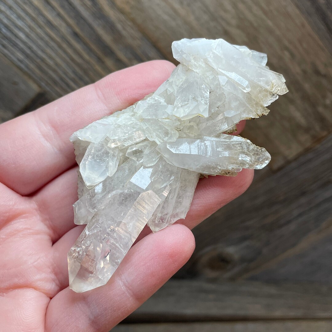 Quartz Crystal Cluster, Goboboseb Namibia, Natural Mineral Specimen - Etsy