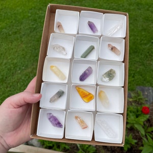 Natural Raw Crystal Points for Jewelry, Mixed Box - Etsy