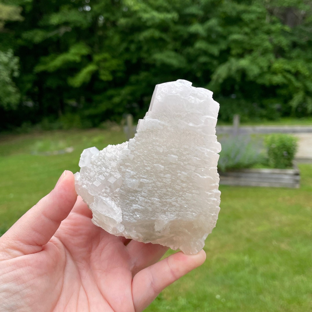 Large White Calcite Crystal Cluster, Fujian China - Etsy