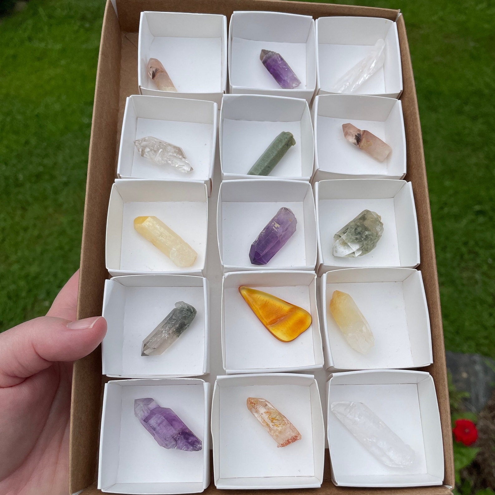 Natural Raw Crystal Points for Jewelry, Mixed Box - Etsy