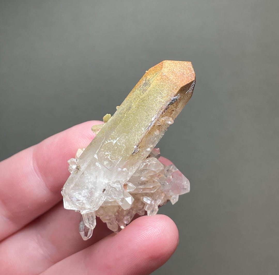 Yellow Quartz Cluster, Iron Oxide, Natural Unpolished Specimen - Etsy