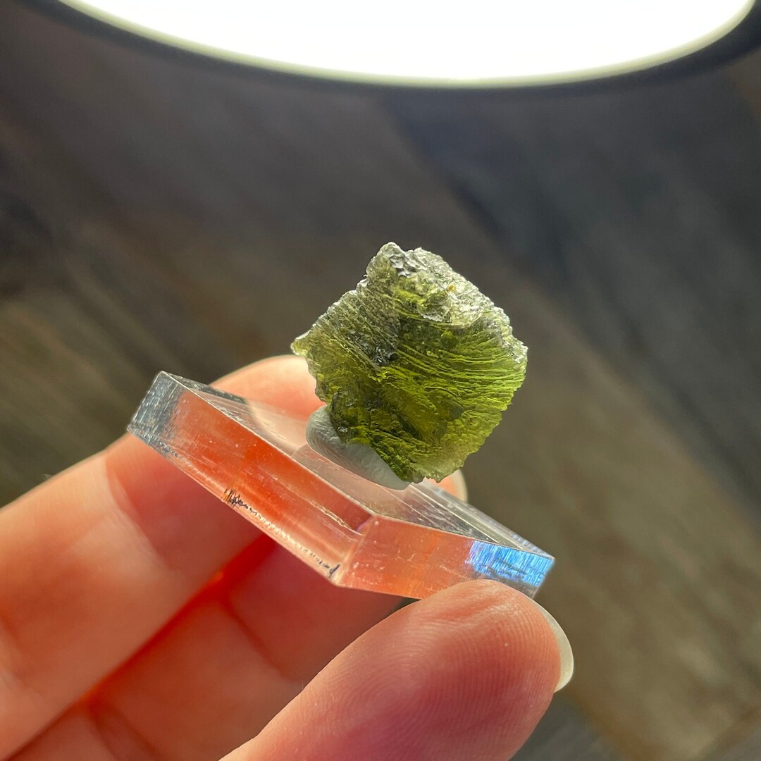 Moldavite Specimen, Green Tektite, Meteor Impact Glass, Czech Republic ...