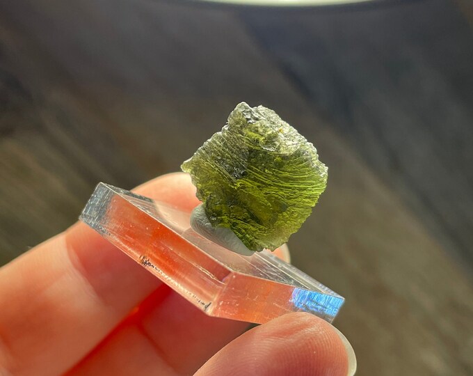 Moldavite Specimen, Green Tektite, Meteor Impact Glass, Czech Republic ...