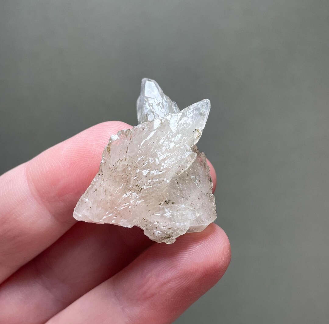 Calcite Crystal, Cream Pink, Fluorescent, Pyrite, Hubei Daye - Etsy