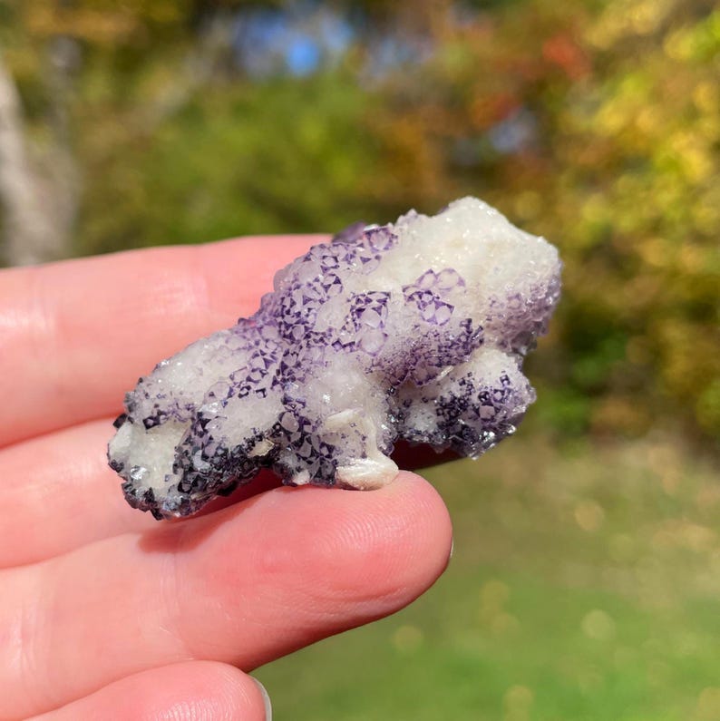 Fluorite Cluster, Purple Outline, Natural Specimen, Guizhou - Etsy