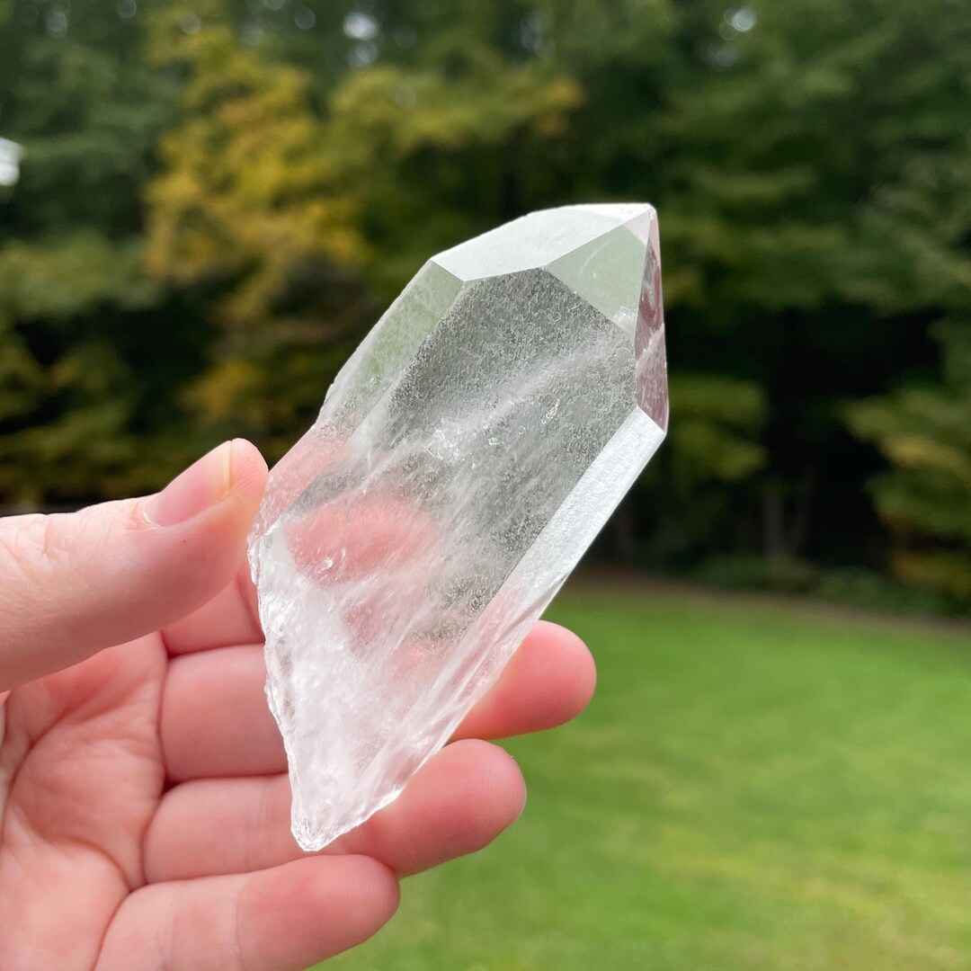 Clear Quartz Crystal, Unpolished, Natural Termination, Brazil - Etsy
