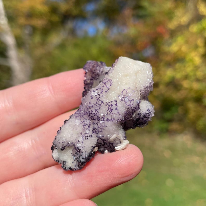 Fluorite Cluster, Purple Outline, Natural Specimen, Guizhou - Etsy