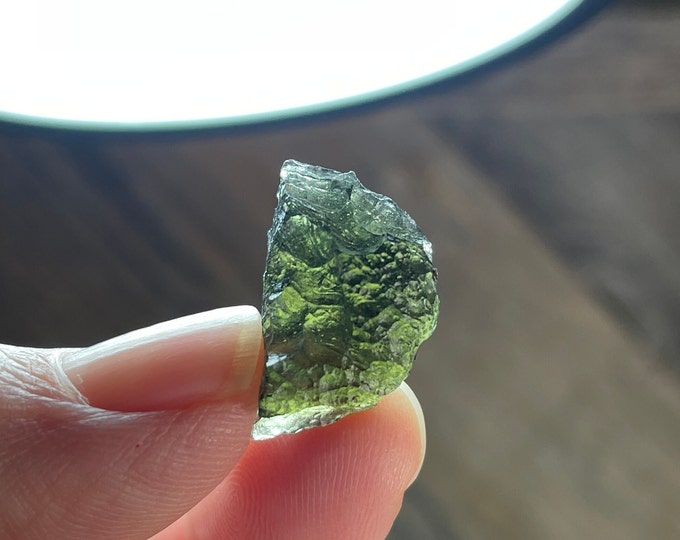 Moldavite Specimen, Green Tektite, Meteor Impact Glass, Czech Republic ...