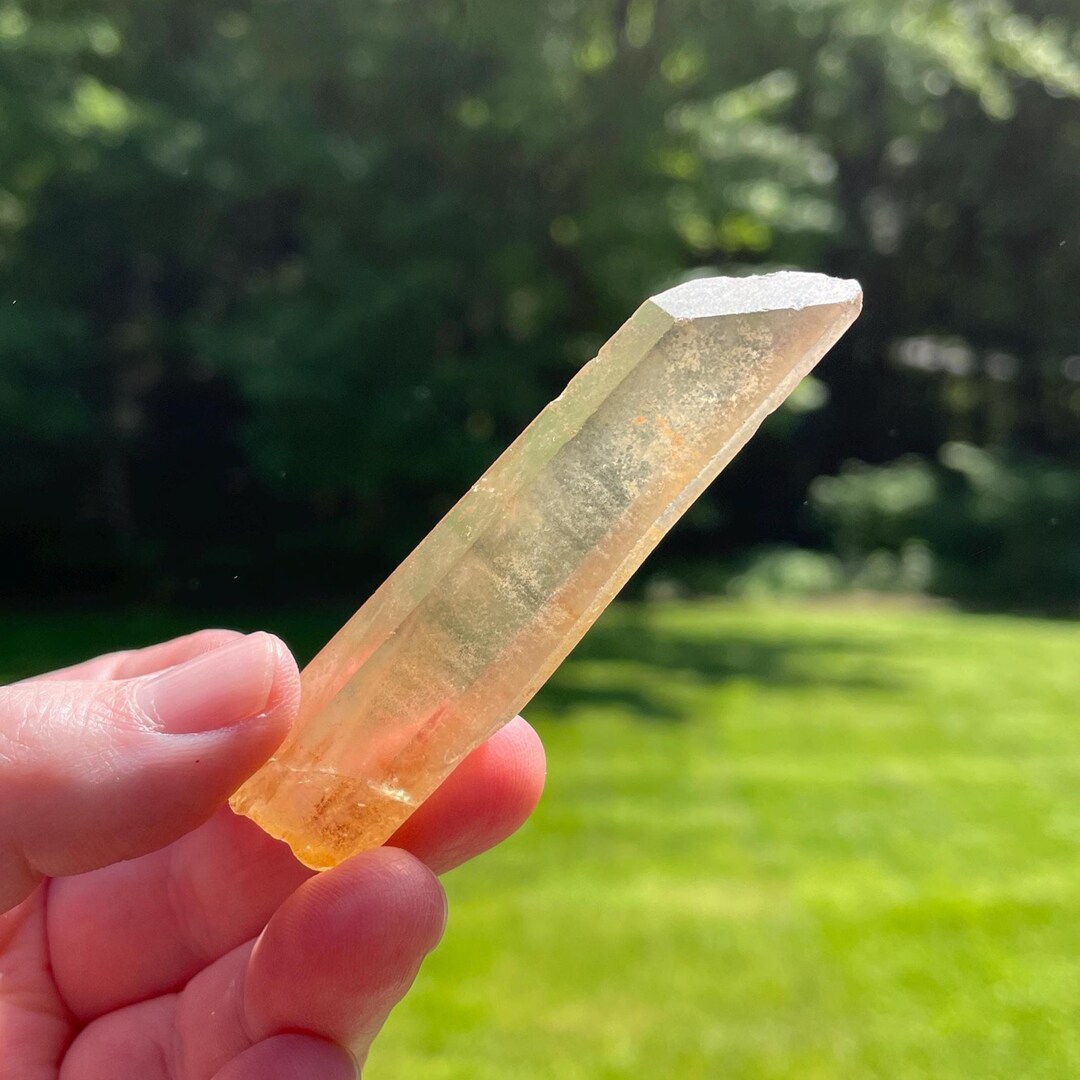 Citrine Crystal, Terminated Point, Natural Raw Specimen, Zambia - Etsy