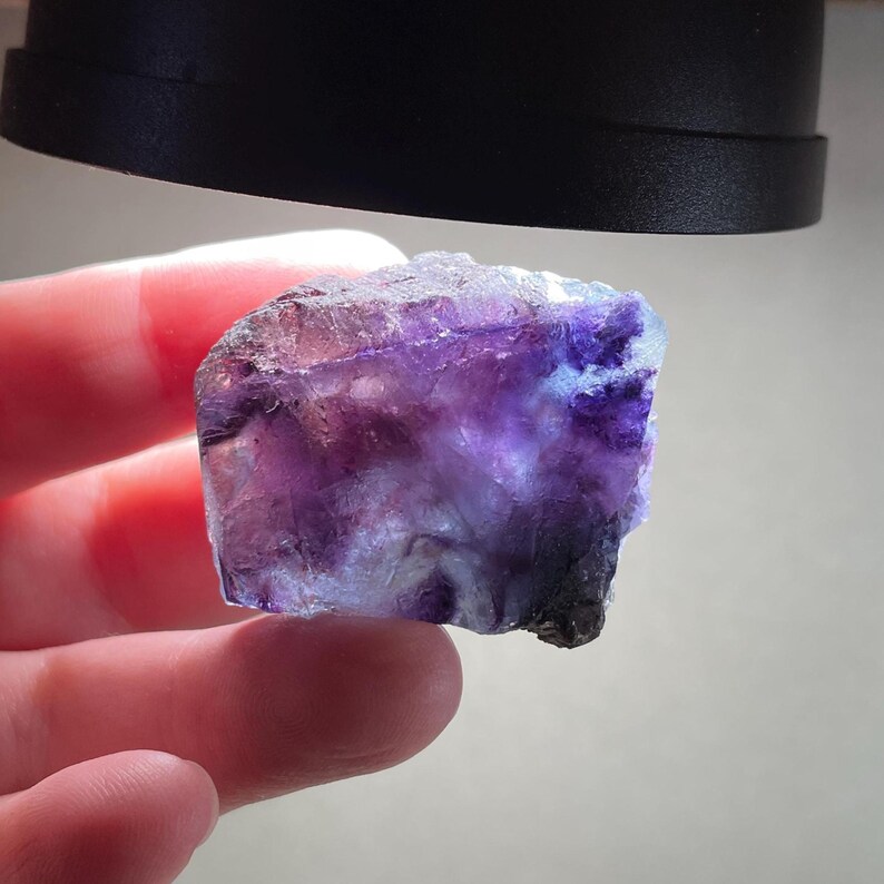 Yindu Fluorite Crystal Cluster, Blue Fluorite, Purple Phantoms - Etsy