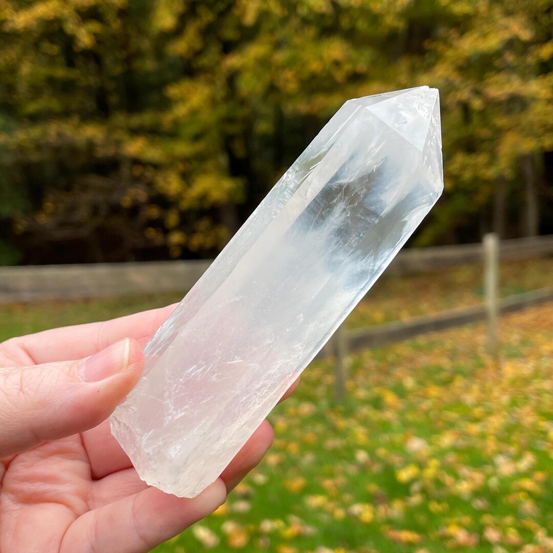 Large Quartz Crystal, 10 Cm, Natural Unpolished, Blue Mist, Colombia - Etsy